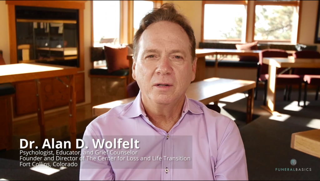 Dr. Wolfelt video thumbnail - Funeral Basics